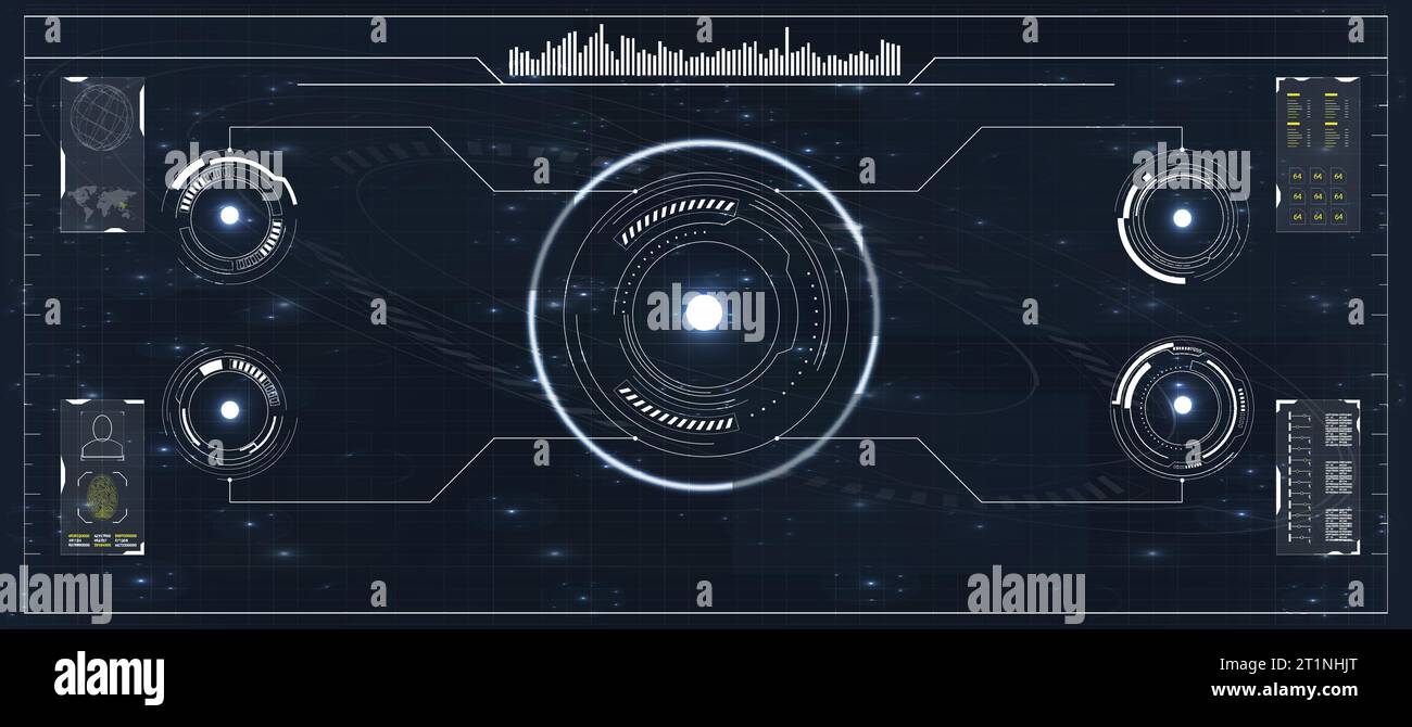 Digital Radar Display Setup Stock Vector Image & Art - Alamy