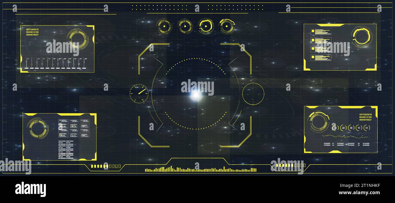 Tactical HUD Radar Analytics Stock Vector Image & Art - Alamy