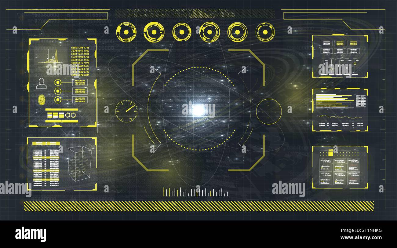 Precision HUD Grid Design Stock Vector Image & Art - Alamy