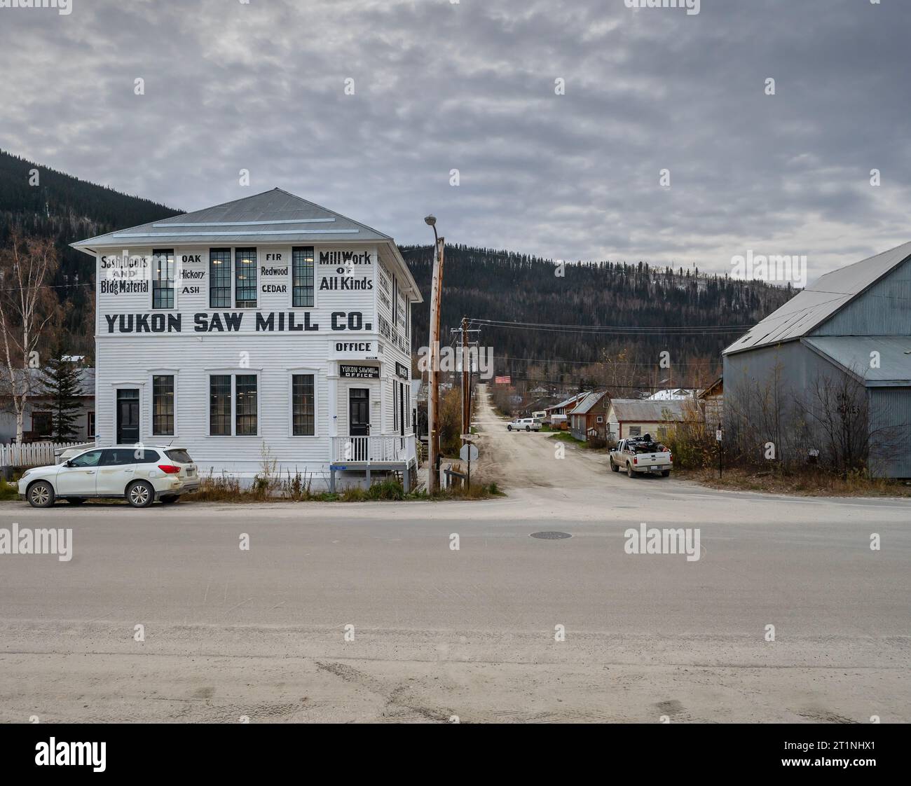 Dawson City, Yukon, Canada – Oct 05, 2023: Exterior of the Yukon Saw ...