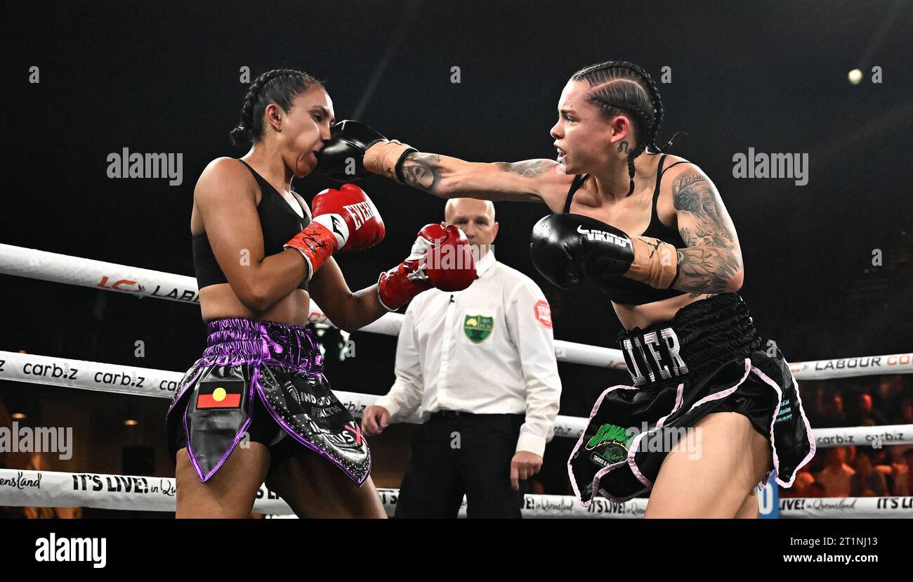 Gold Coast, Australia. 15th Oct, 2023. Shanell Dargan of Australia ...
