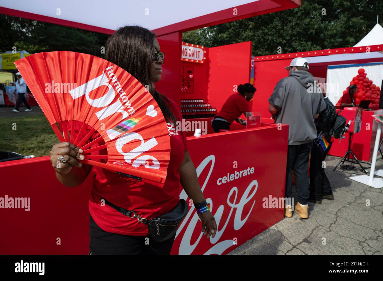 Atlanta, Georgia, USA. 14th Oct, 2023. Coca-Cola exhibit at Atlanta's ...