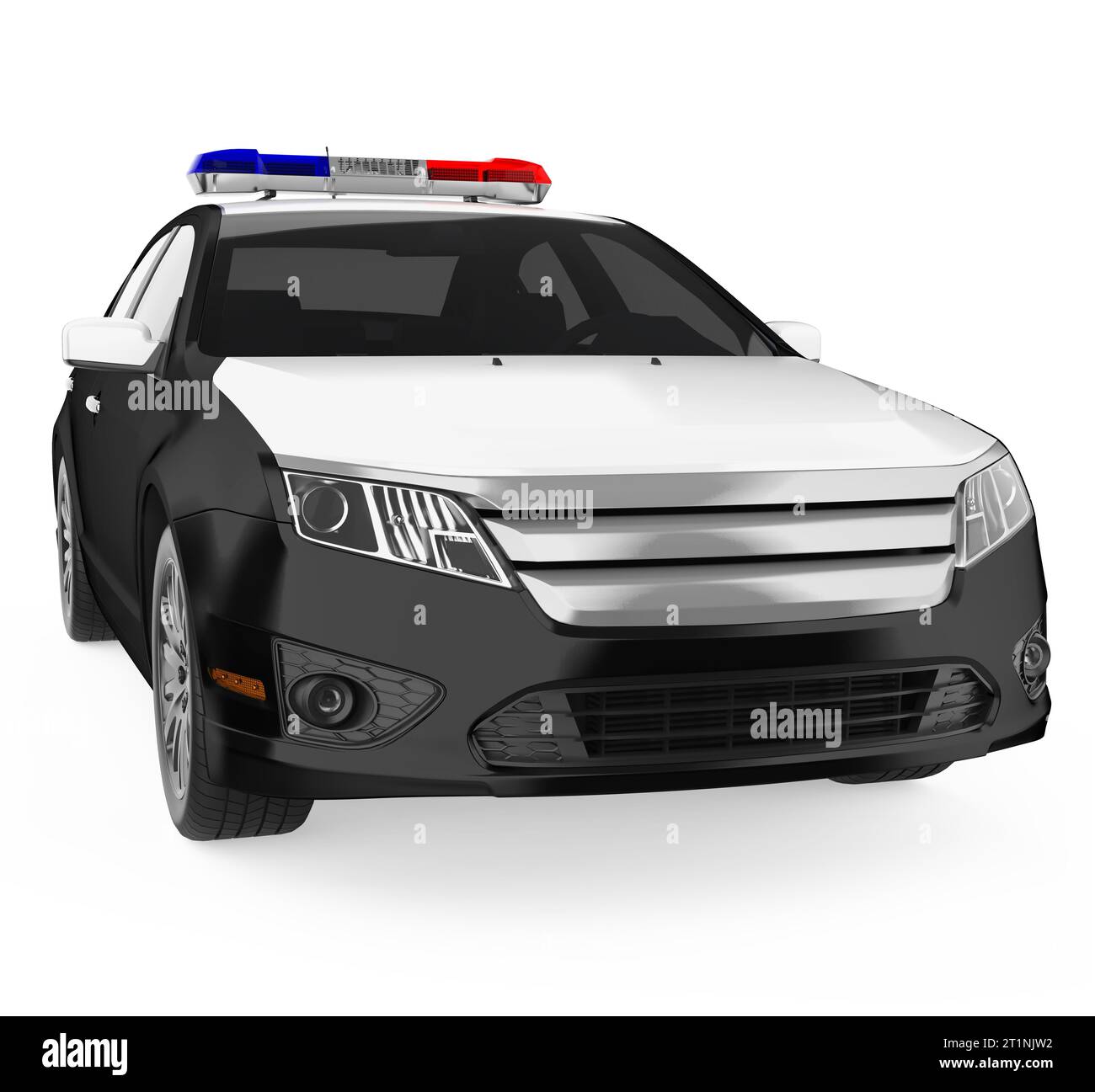 Police Car Isolated Stock Photo - Alamy