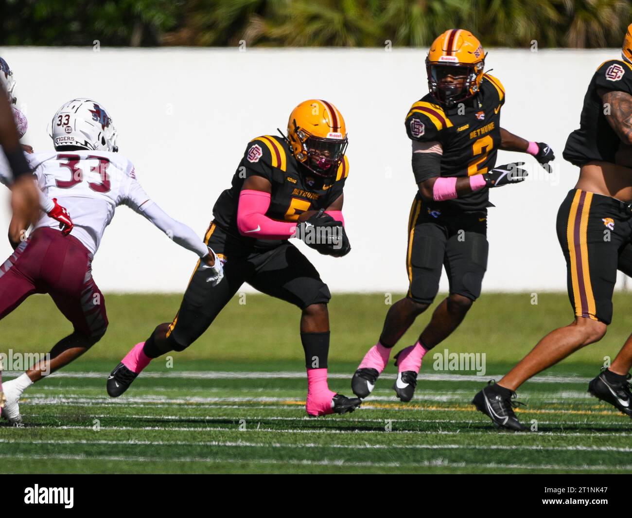 October 14, 2023: Bethune Cookman defensive back Darnell Deas (5 ...