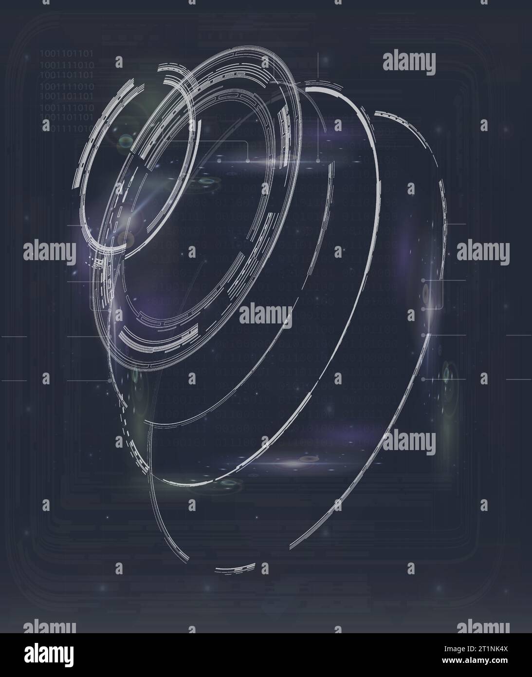 "Real-Time Surveillance HUD: Advanced Tactical Tracking Stock Vector ...
