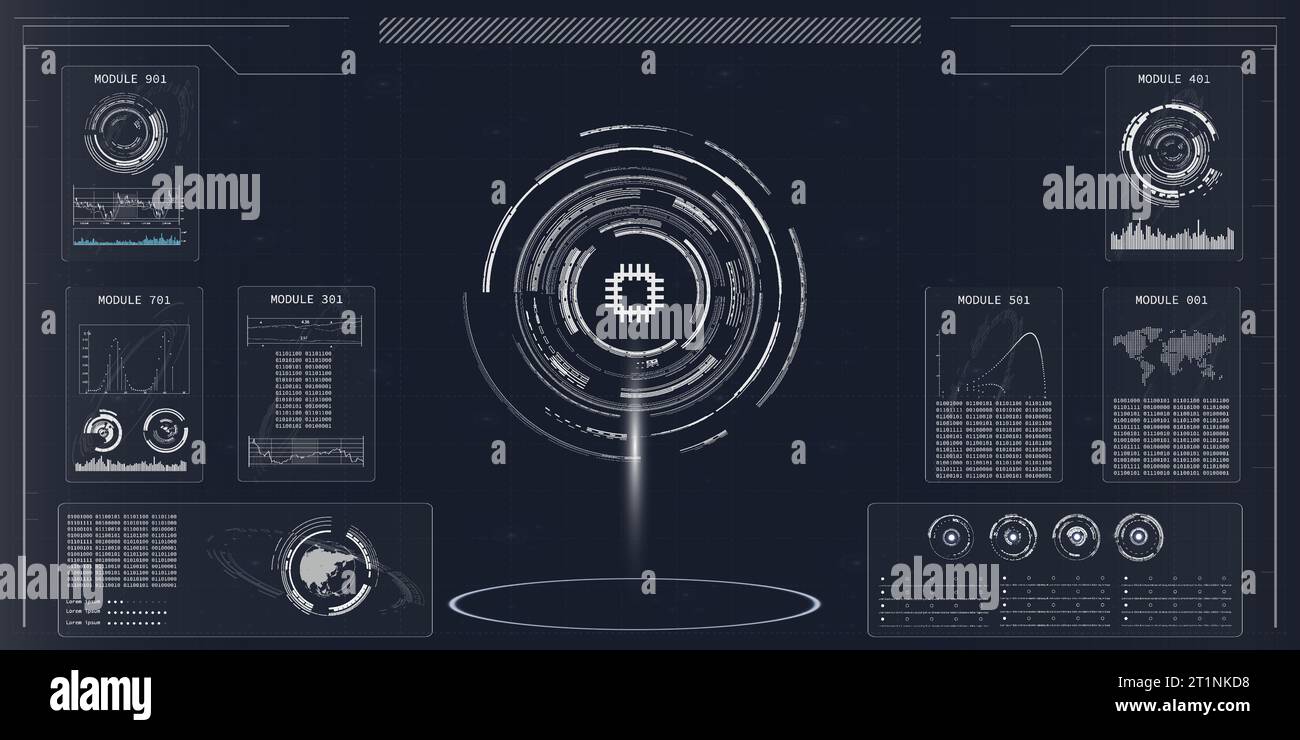 Interface display control Stock Vector Images - Alamy