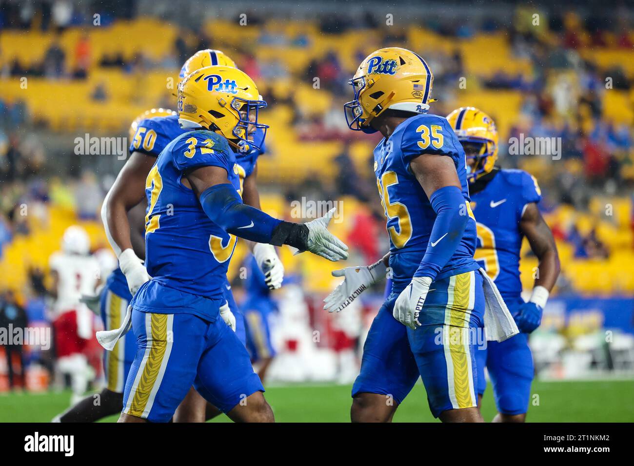 Pittsburgh, Pennsylvania, USA. 14th Oct, 2023. Pitt Panthers ...