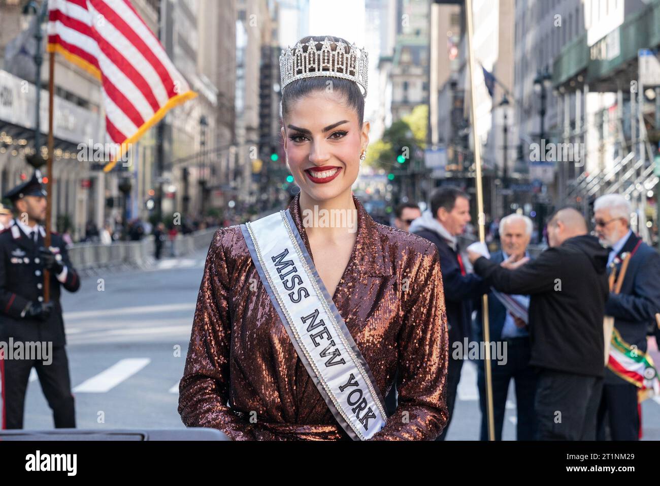 Miss New York 2023 Rachelle di Stasio attends 2023 Annual Columbus Day ...