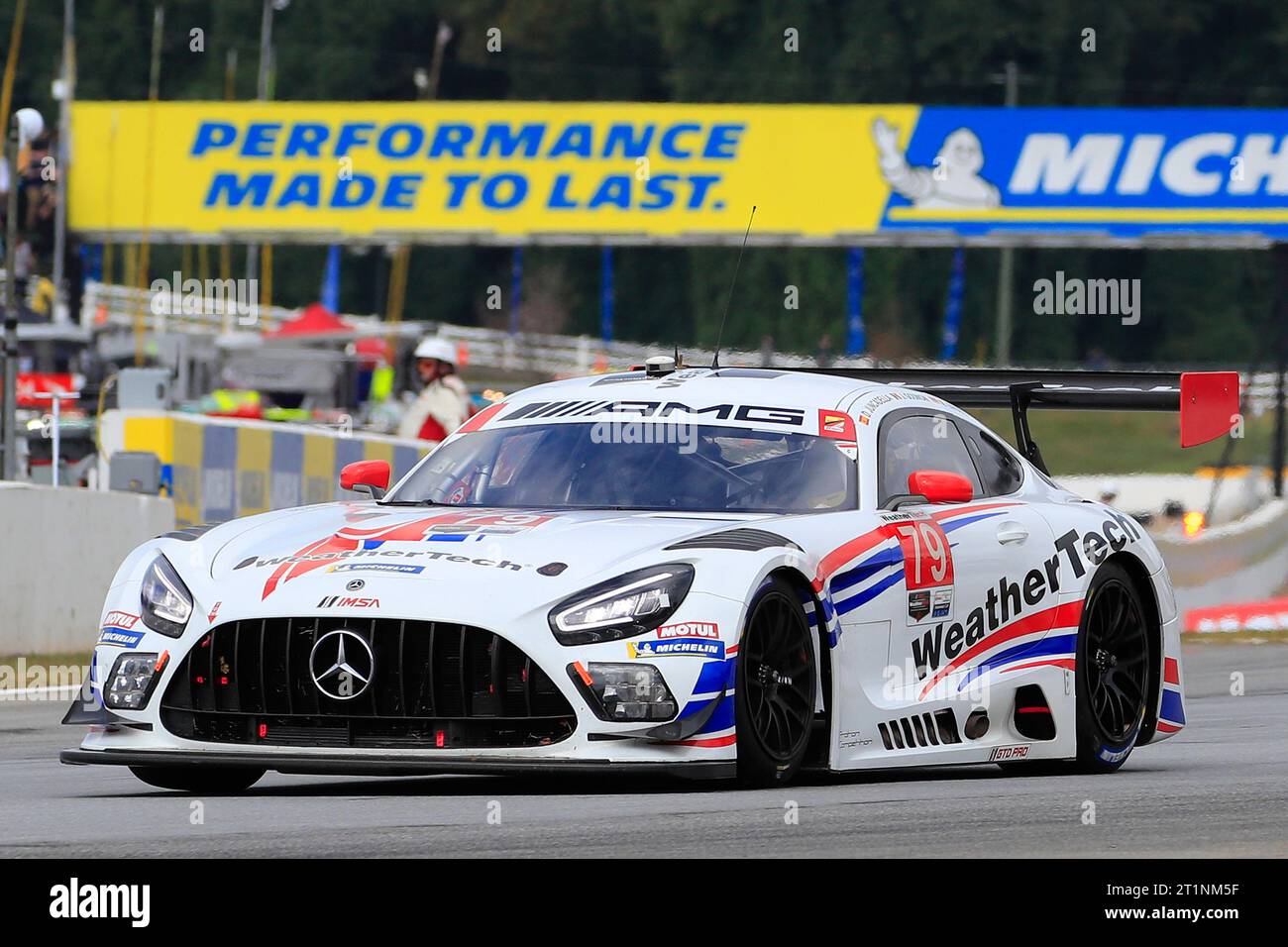 BRASELTON, GA - OCTOBER 14: #79: WeatherTech Racing, Mercedes AMG GT3 ...
