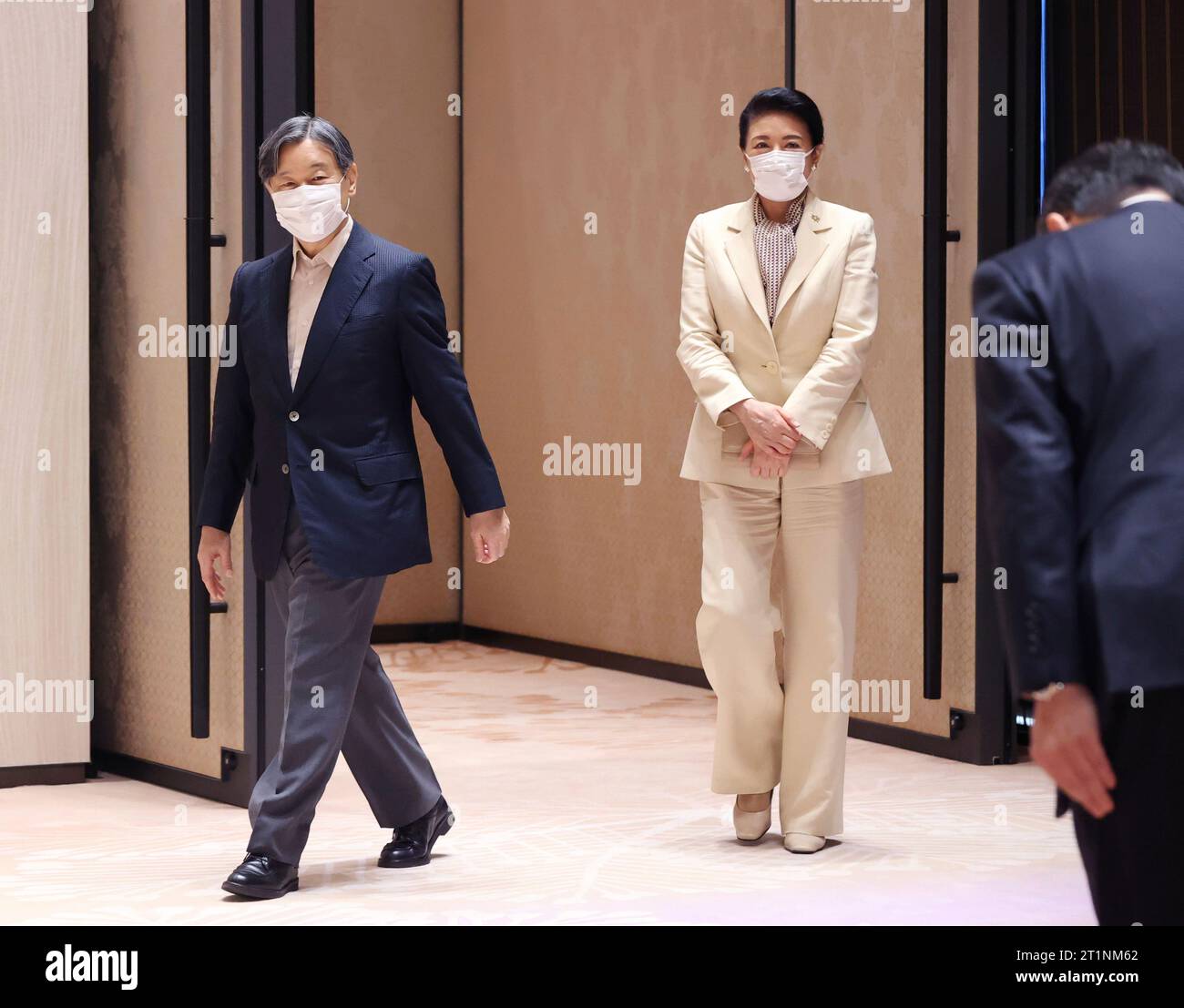 Japanese Emperor Naruhito and Empress Masako head for Ishikawa at ...