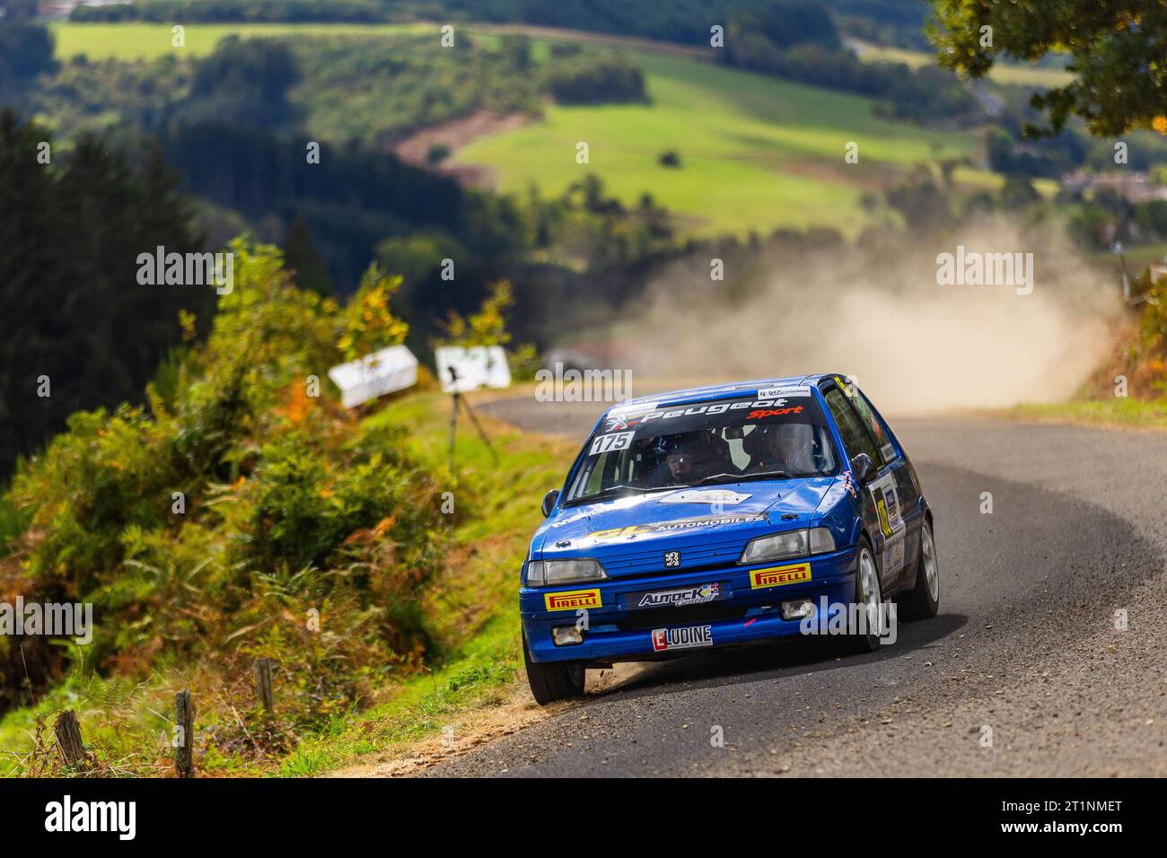 Ambert, France. 14th Oct, 2023. 175 ROUSSEL Benoit, MOREL Elodie ...