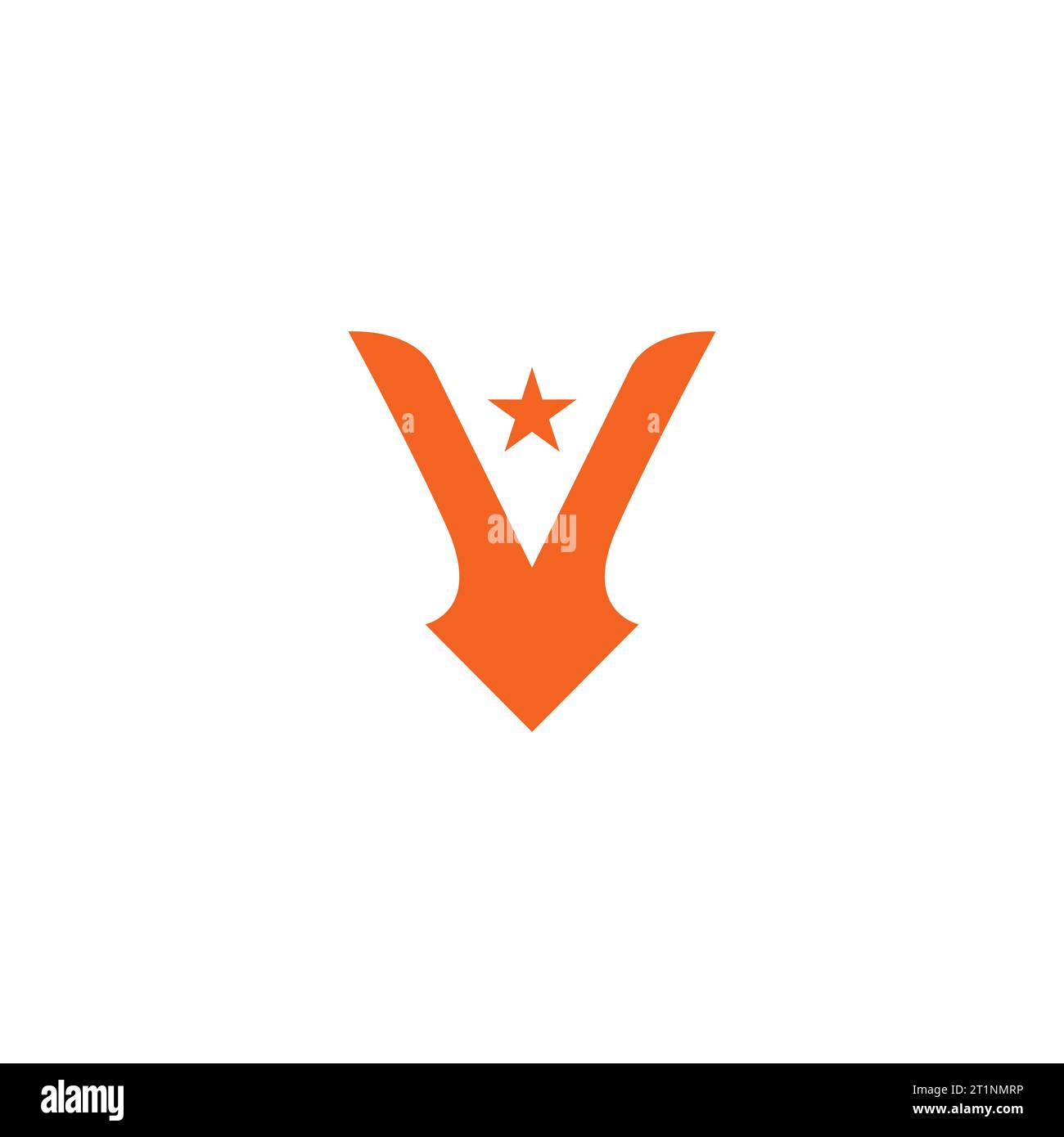 Letter V Star Logo Vector. Initial V For Your Logo Brand Stock Vector ...