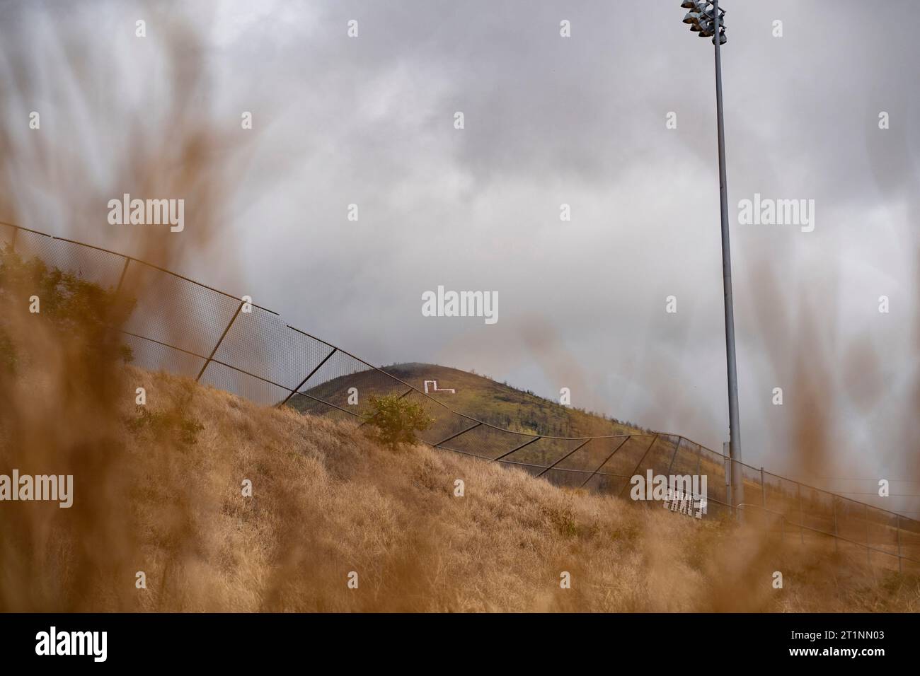 The "L" symbol stands for Lahainaluna High School on Tuesday, Oct. 3 ...