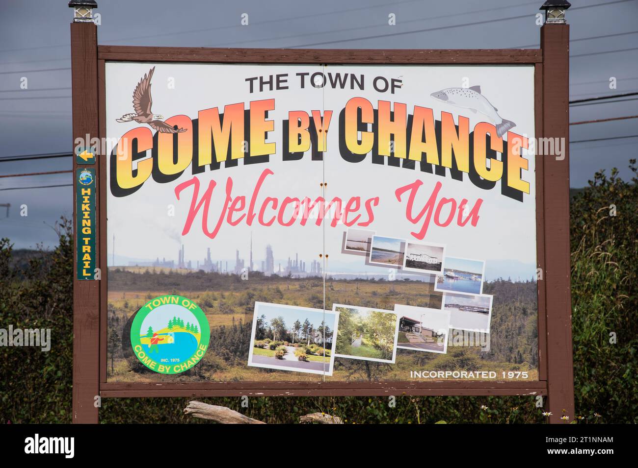 Welcome to the town of Come By Chance sign in Newfoundland & Labrador ...