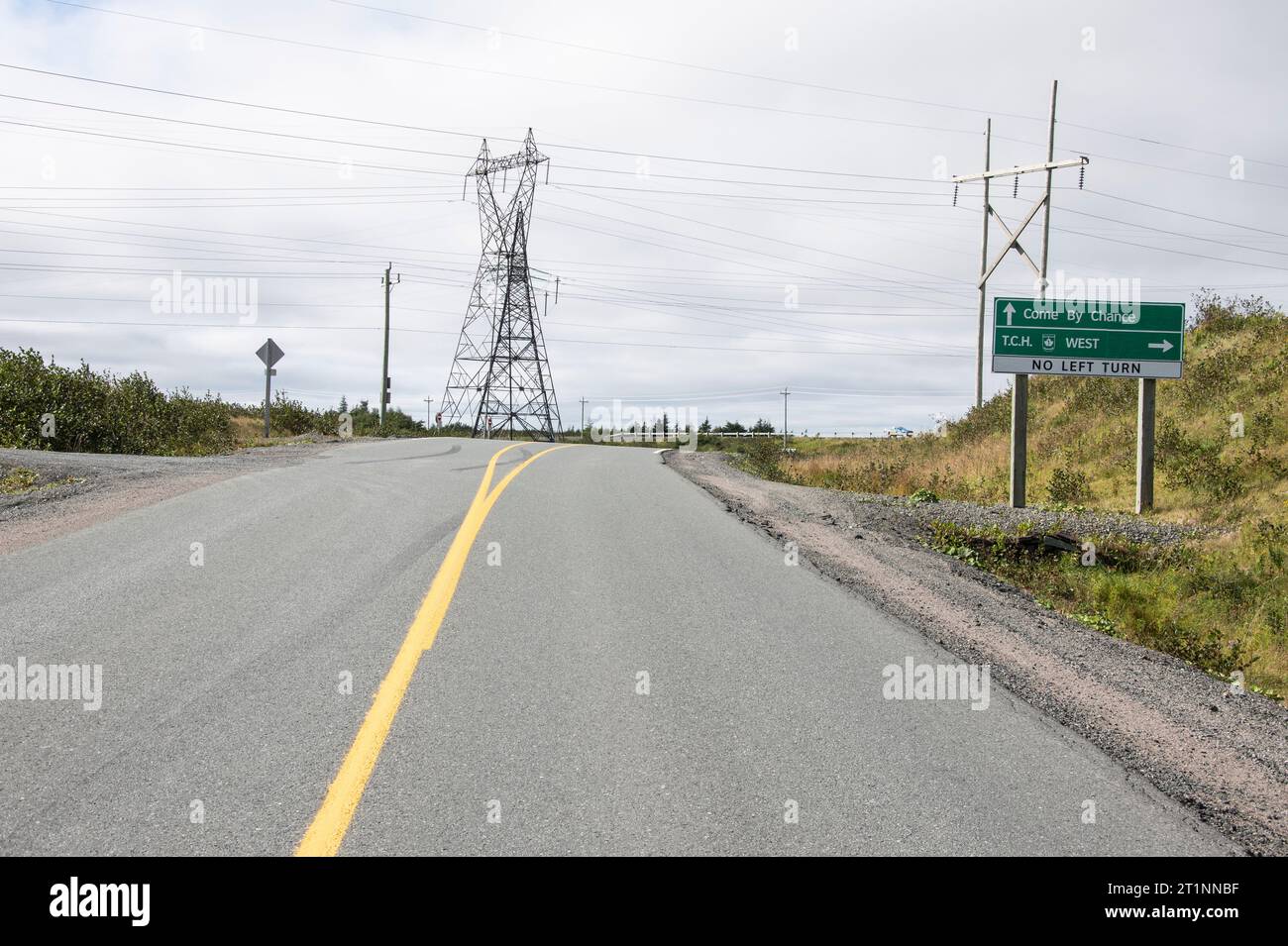 Trans Canada Highway sign in Come By Chance, Newfoundland & Labrador ...