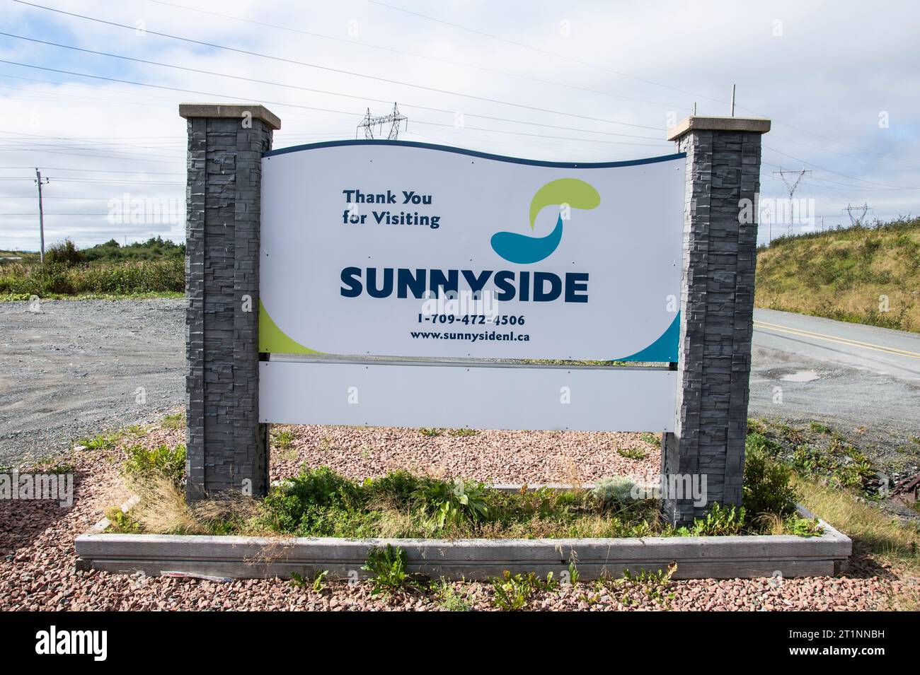 Thank you for Visiting the town of Sunnyside sign in Newfoundland ...