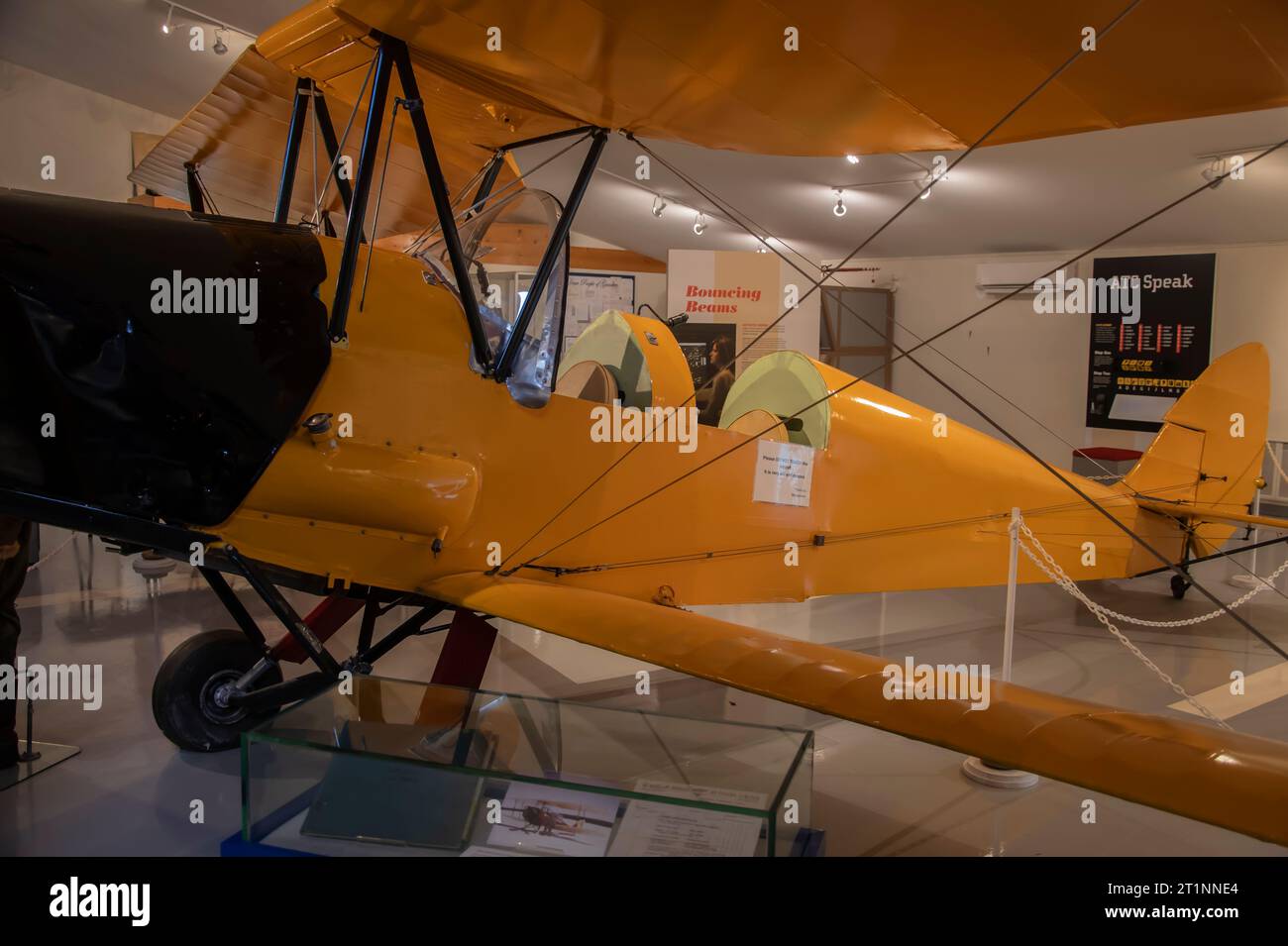 1942 deHavilland Tiger Moth training aircraft inside the North Atlantic ...