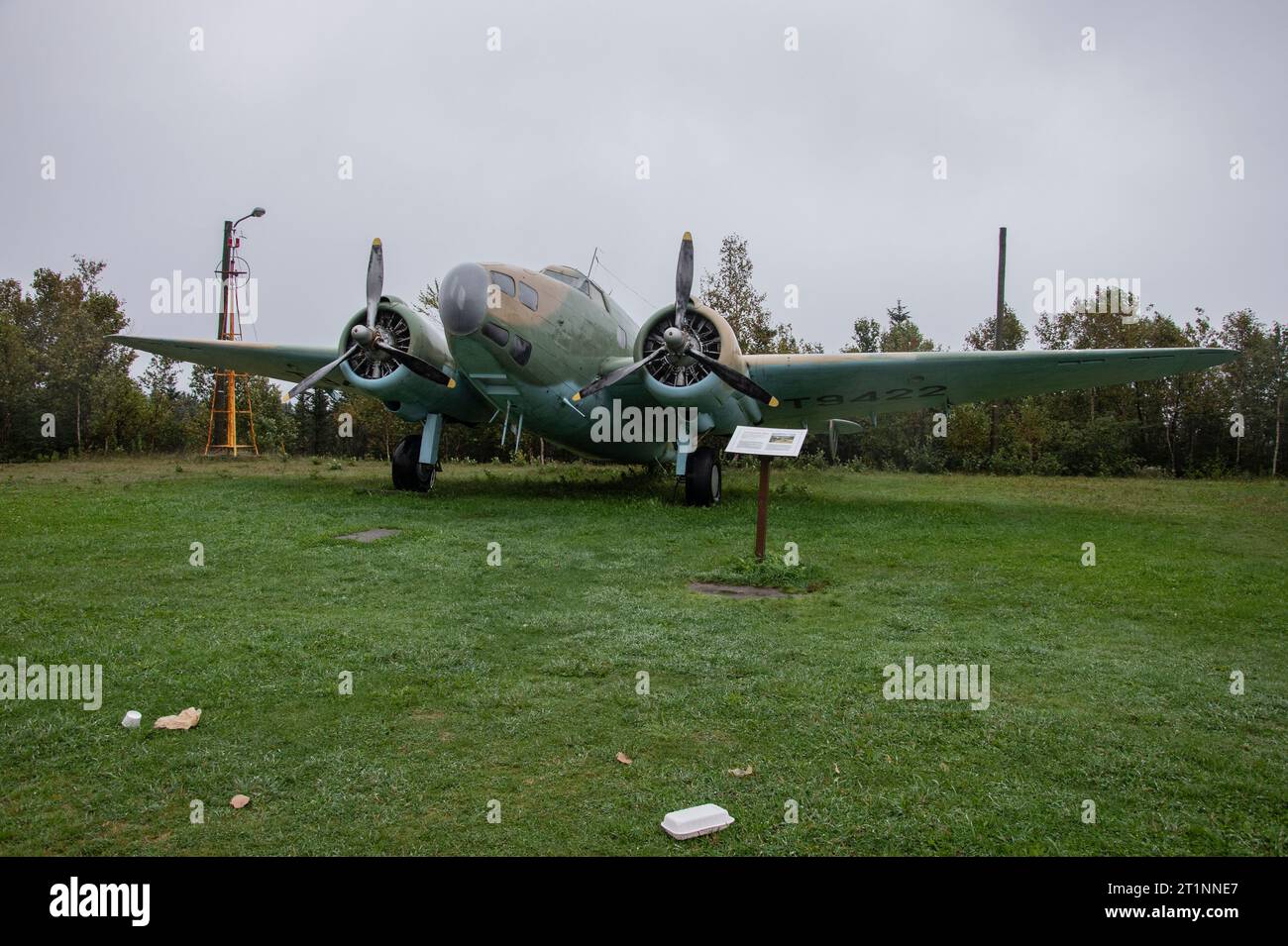Beech 18S Expeditor light bomber aircraft at the North Atlantic ...