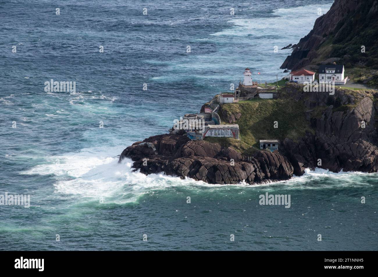 View of Fort Amherst from Signal Hill National Historic Site in St ...