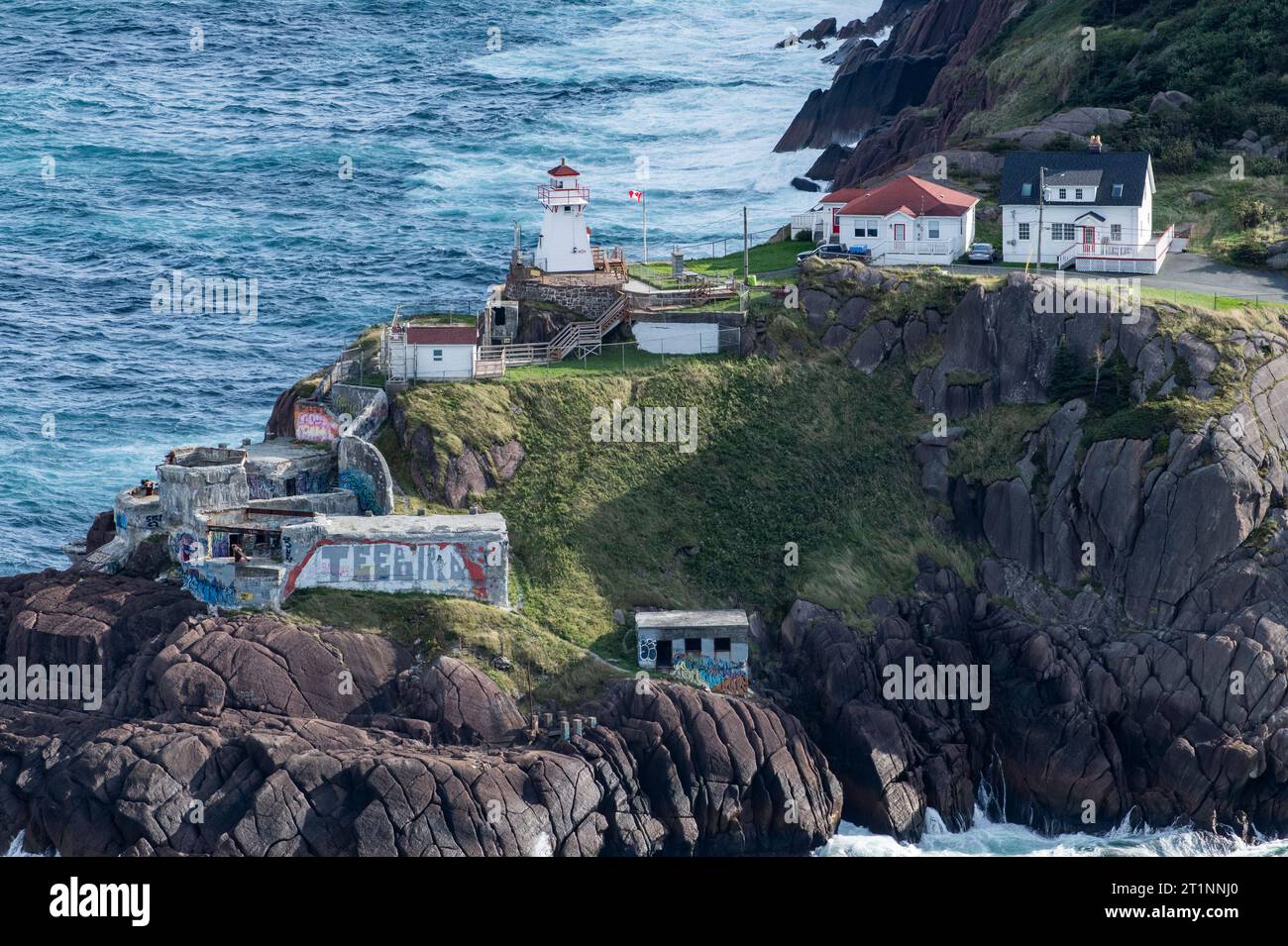View of Fort Amherst from Signal Hill National Historic Site in St ...