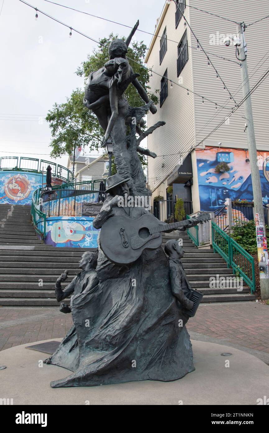 A Time sculpture on George Street in St. John's, Newfoundland ...