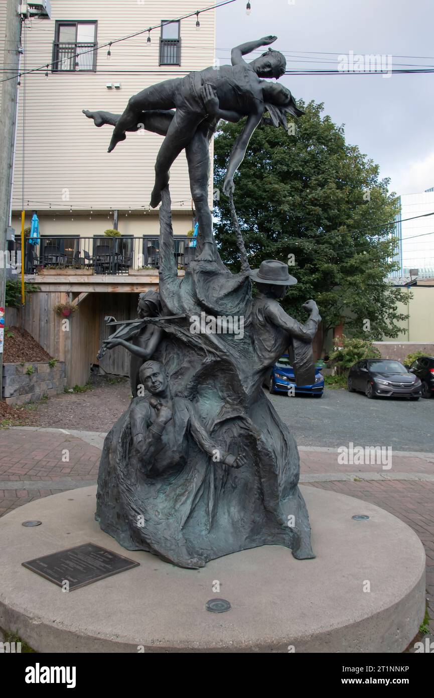 A Time sculpture on George Street in St. John's, Newfoundland ...