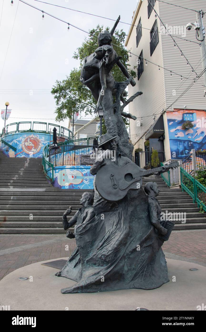 A Time sculpture on George Street in St. John's, Newfoundland ...