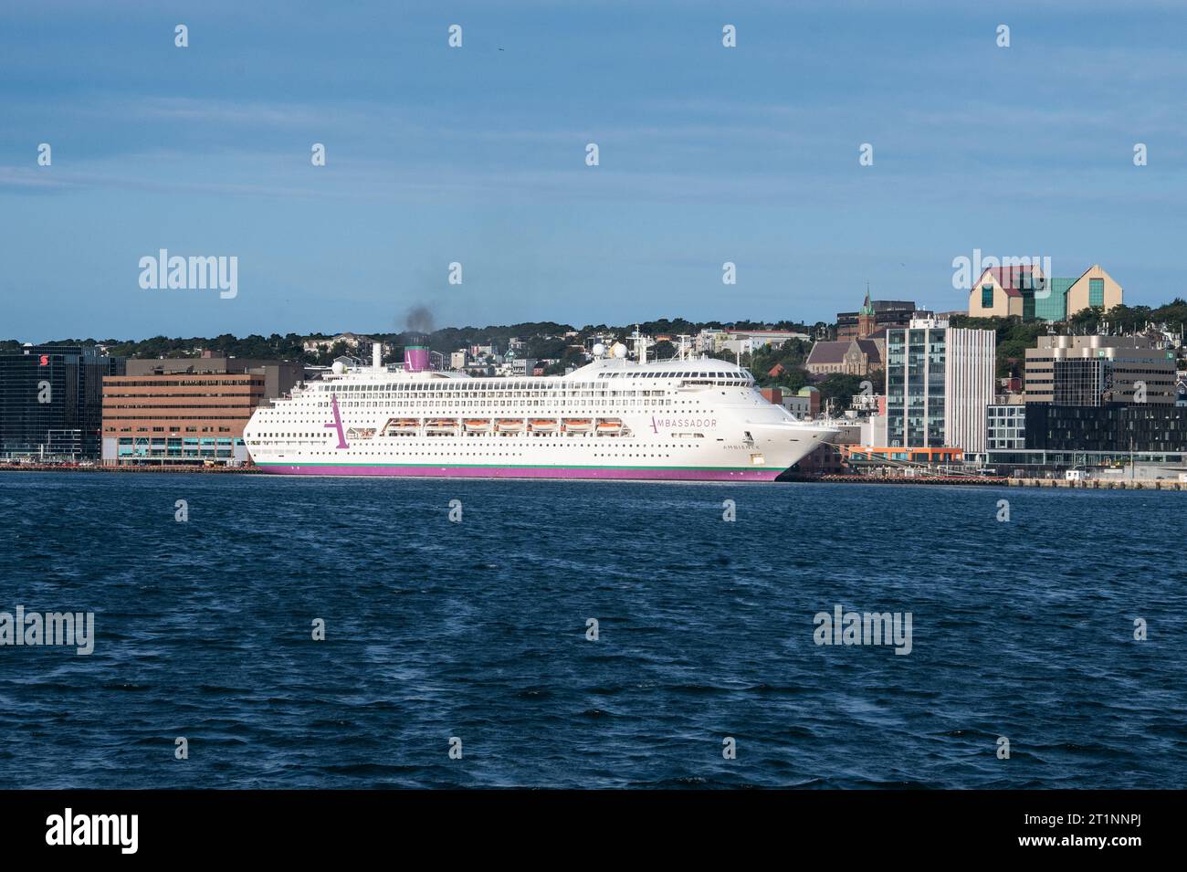Ambassador Ambience cruise ship docked in St. John's, Newfoundland ...