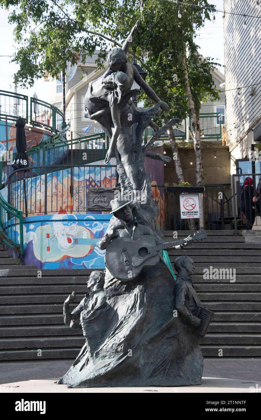 A Time sculpture on George Street in St. John's, Newfoundland ...
