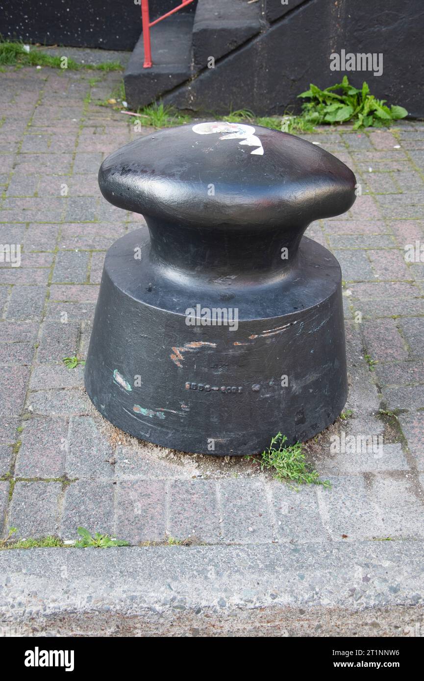 Black bollard on George Street in St. John's, Newfoundland & Labrador ...