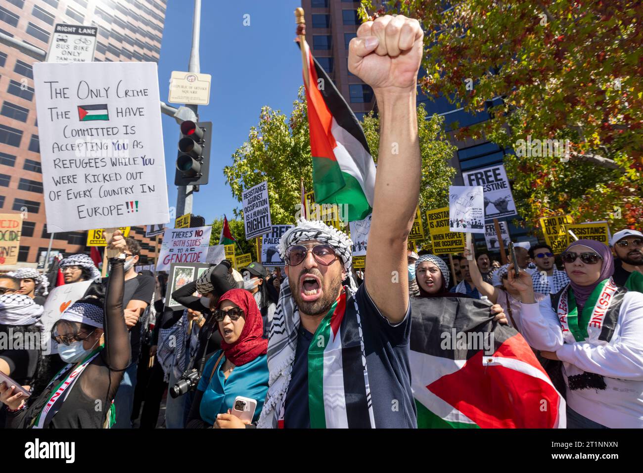 Los Angeles, California, USA. 14th Oct, 2023. Mossab Cemsamani joins ...