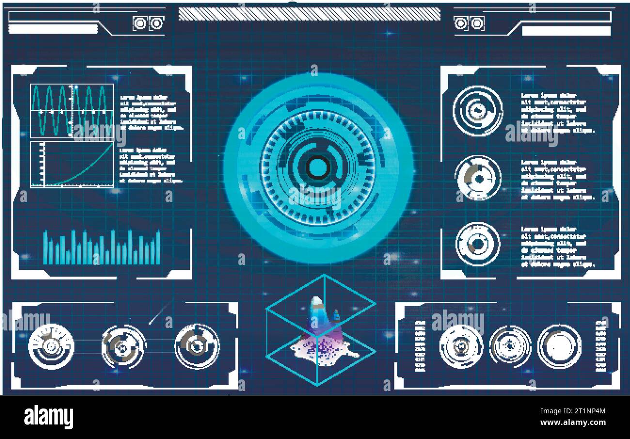 Sci-Fi Surveillance Monitor: Real-time tracking in a futuristic ...