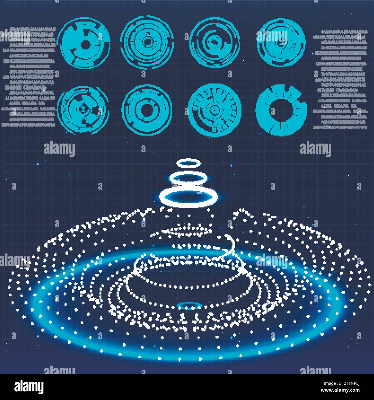 Precision Radar Interface - Tactical Tech Elements Stock Vector Image ...