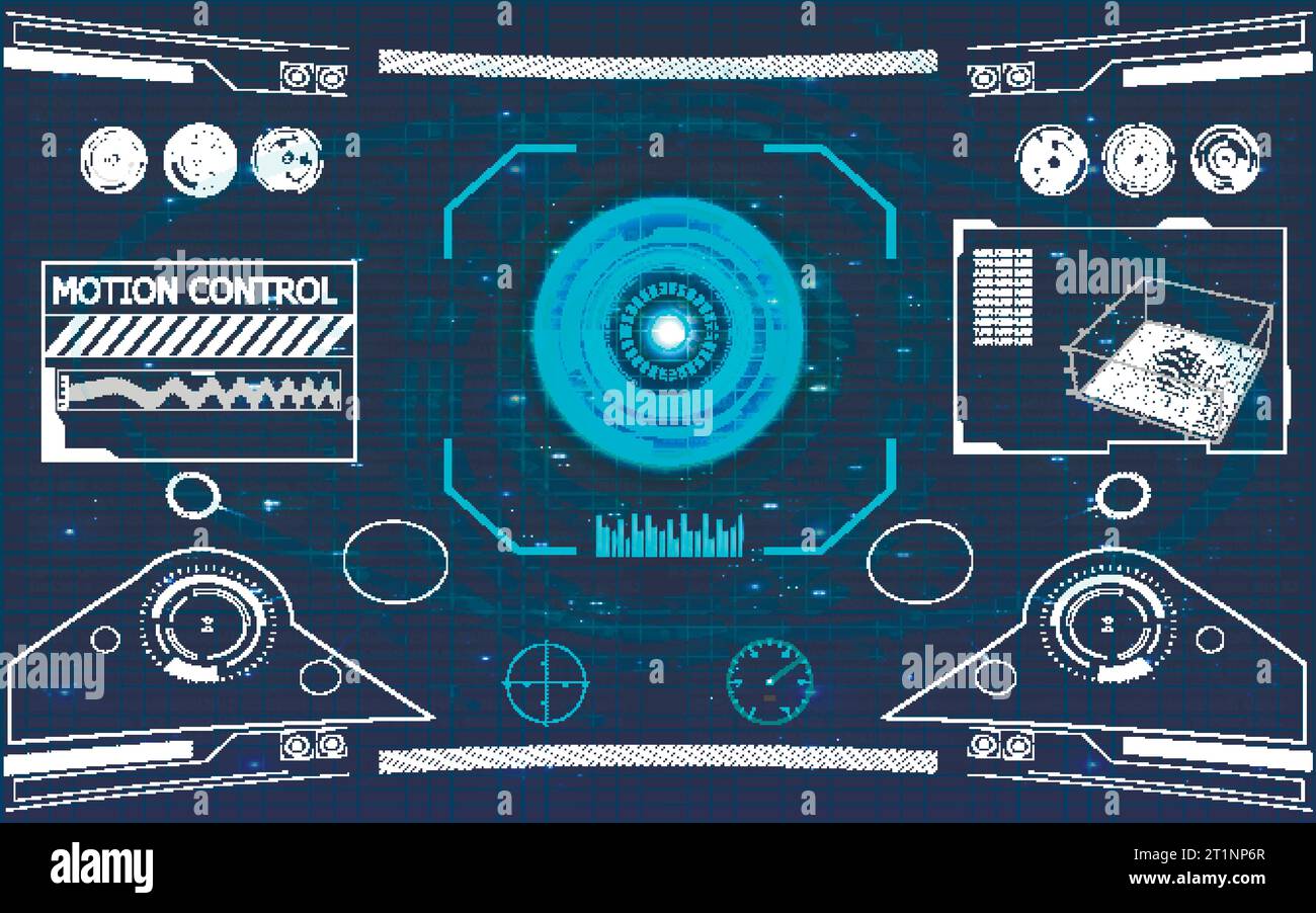 Digital Surveillance Grid - Sci-Fi Radar Display Stock Vector Image ...