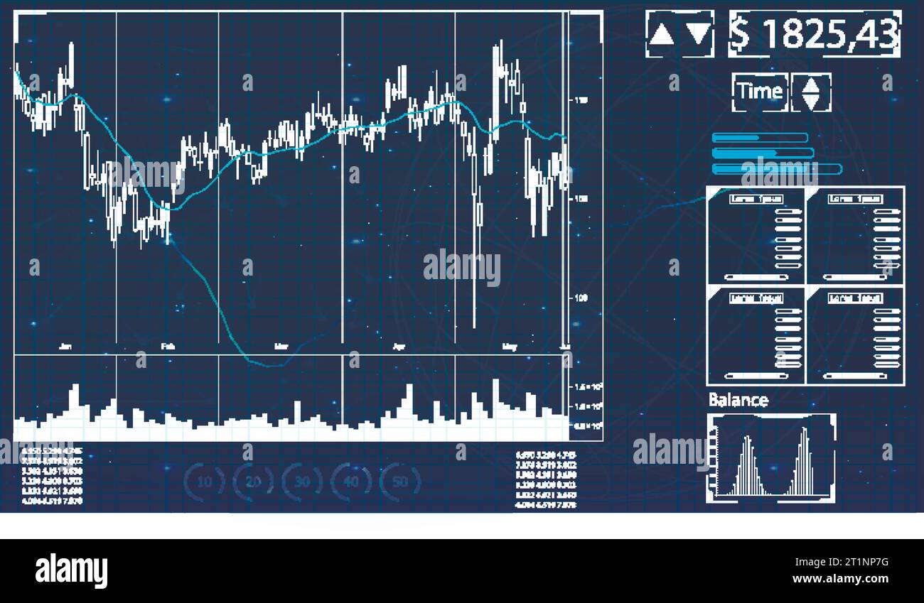 Trading Interface Dashboard Stock Vector Image & Art - Alamy