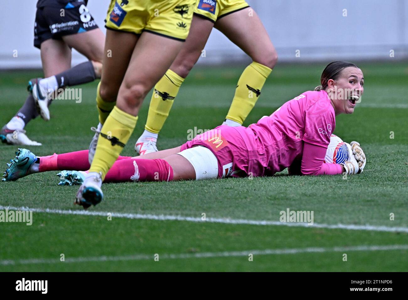 Wellington, New Zealand. 15th Oct, 2023. Rylee Foster (GK) of the ...