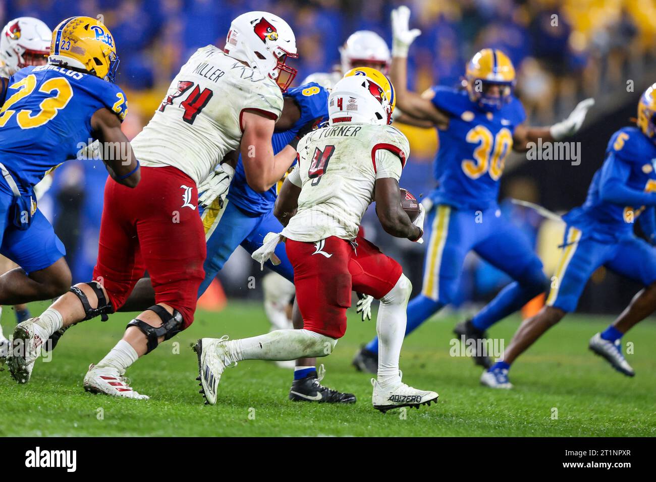 October 14, 2023: Louisville Cardinal running back Maurice Turner (4 ...