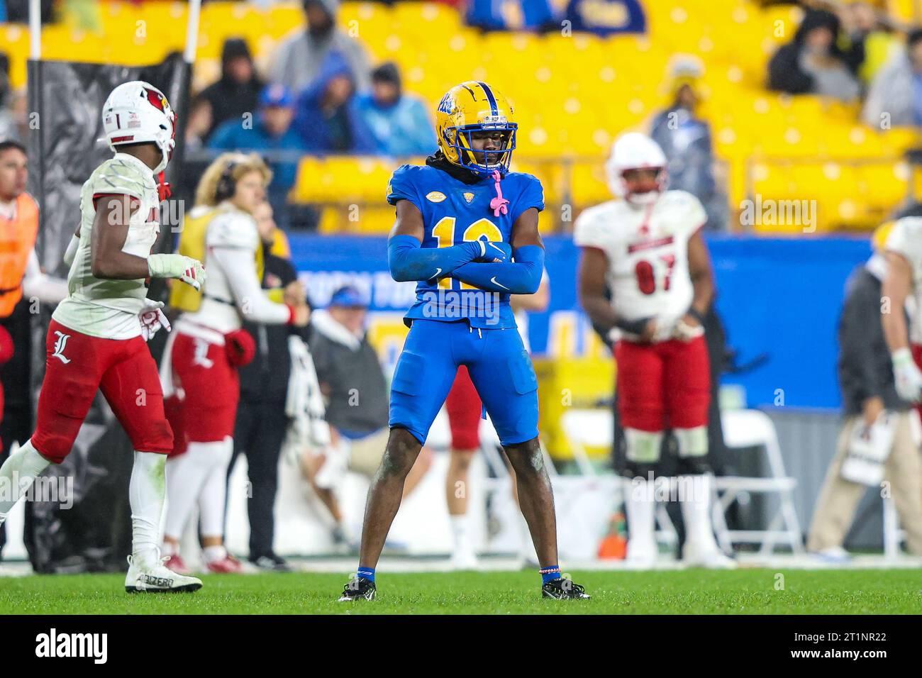 October 14, 2023: Pitt Panthers cornerback M.J. Devonshire (12 ...