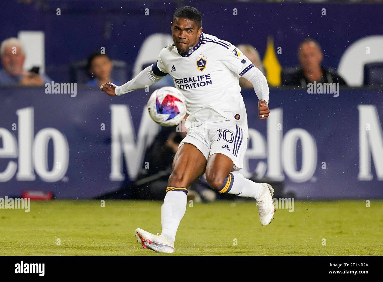 LA Galaxy forward Douglas Costa shoots the ball during the second half ...