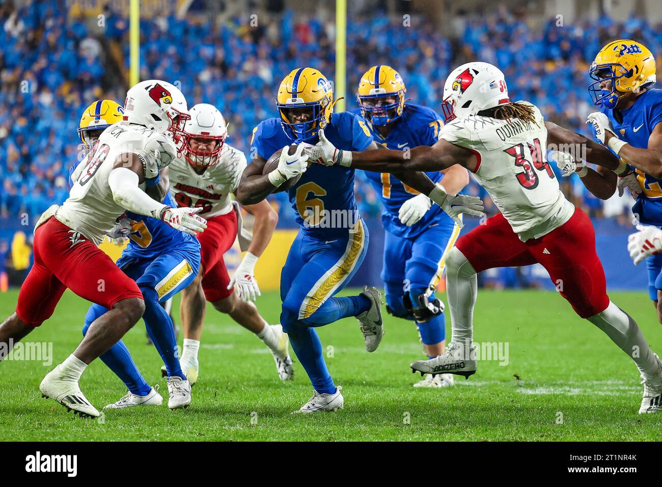 October 14, 2023: Pitt Panthers running back Rodney Hammond Jr. (6 ...