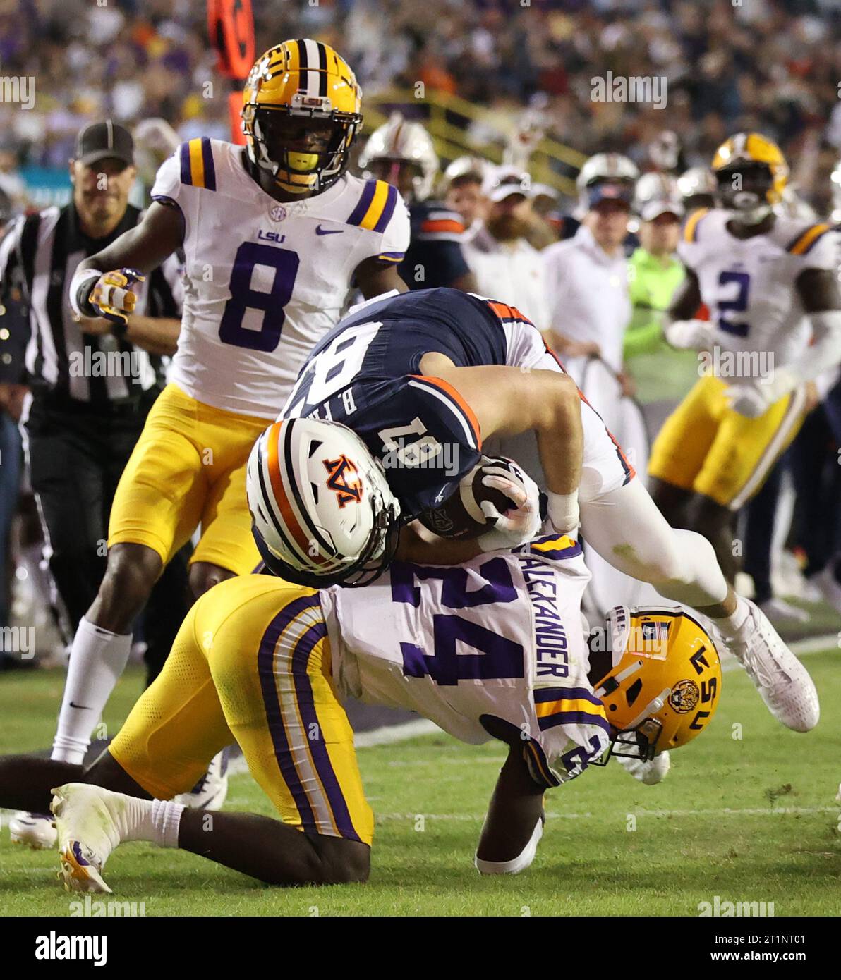 Baton Rouge, USA. 14th Oct, 2023. LSU Tigers cornerback Zy Alexander ...