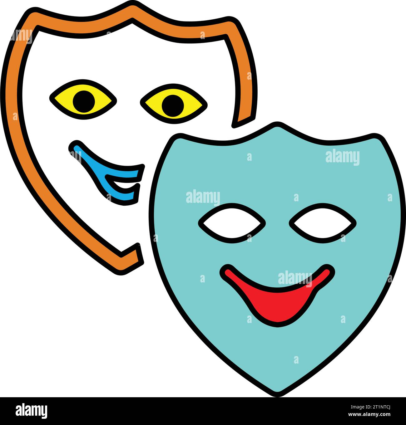 Dissemble, playact, pretend icon. using in commercial purposes, print ...