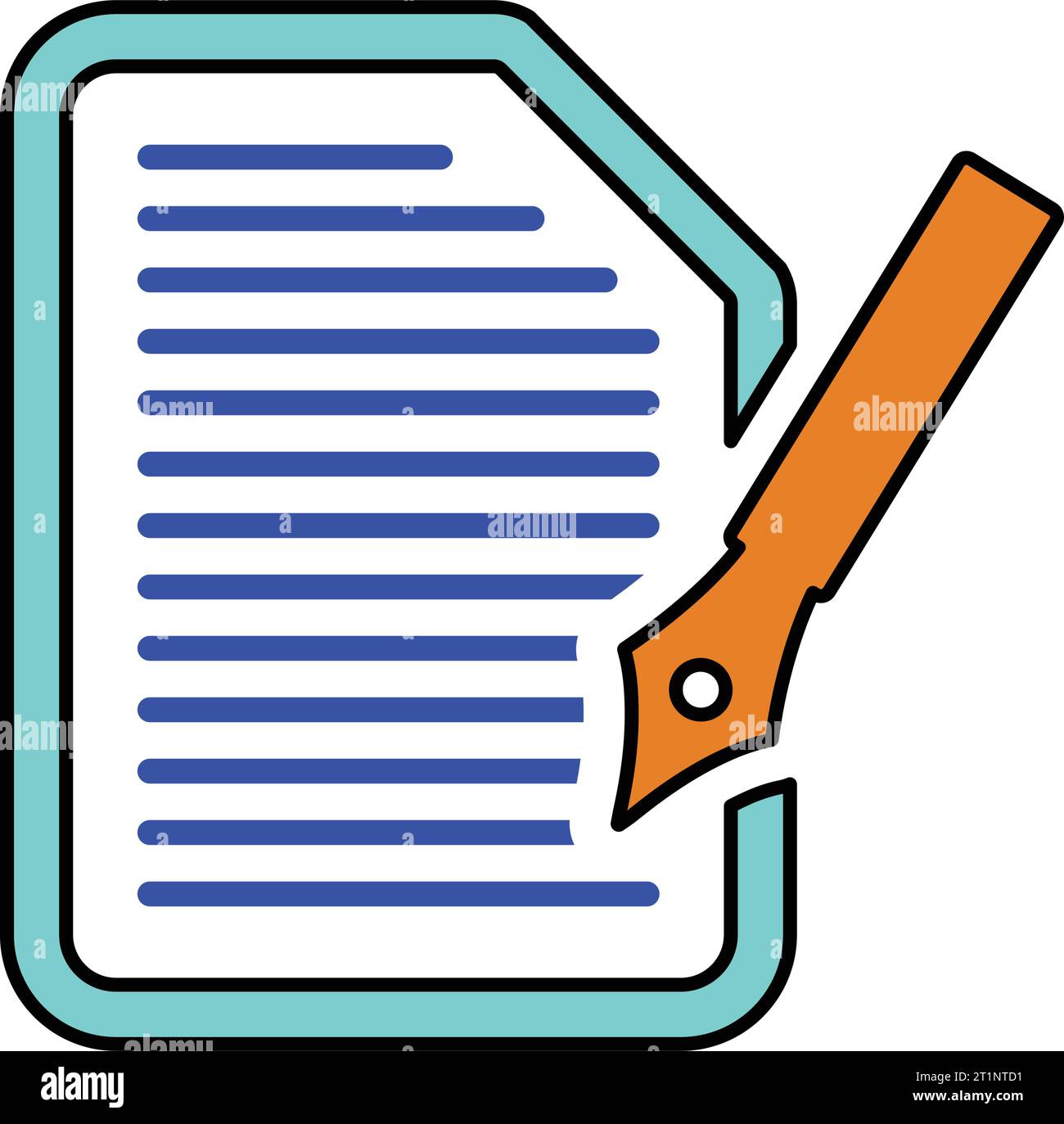 Dissertation, document, essay icon. using in commercial purposes, print ...