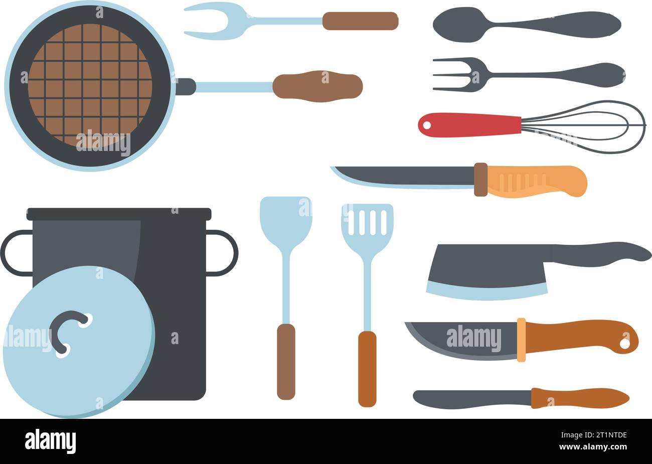 Kitchen utensils, specialized tools, food making Stock Vector Image ...