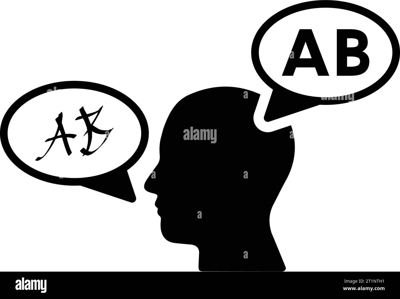 Language learning icon - Perfect use for print media, web, stock images ...