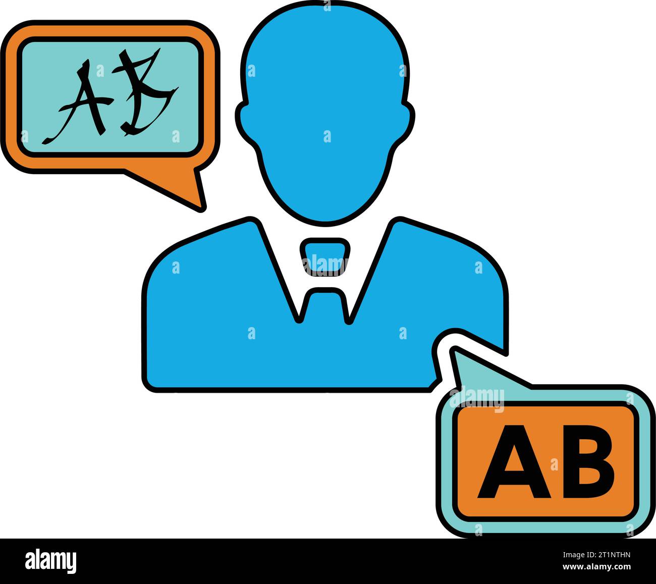 Language translator icon - Perfect use for print media, web, stock ...