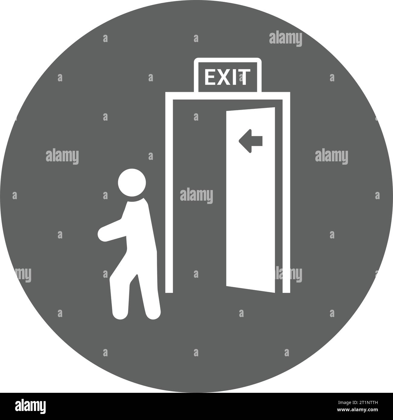 Egress, evacuation, exit icon - Perfect use for designing and ...