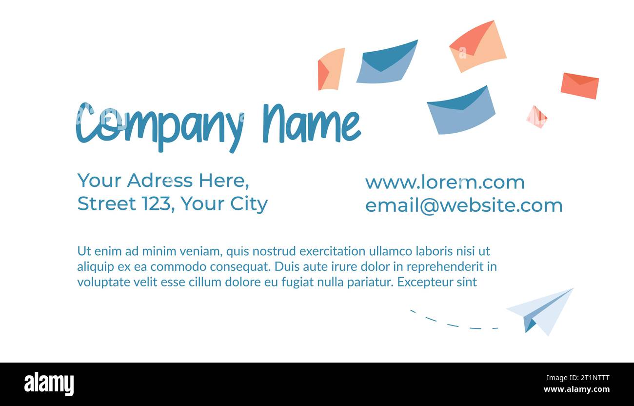 Delivery service or mail courier express card Stock Vector Image & Art ...