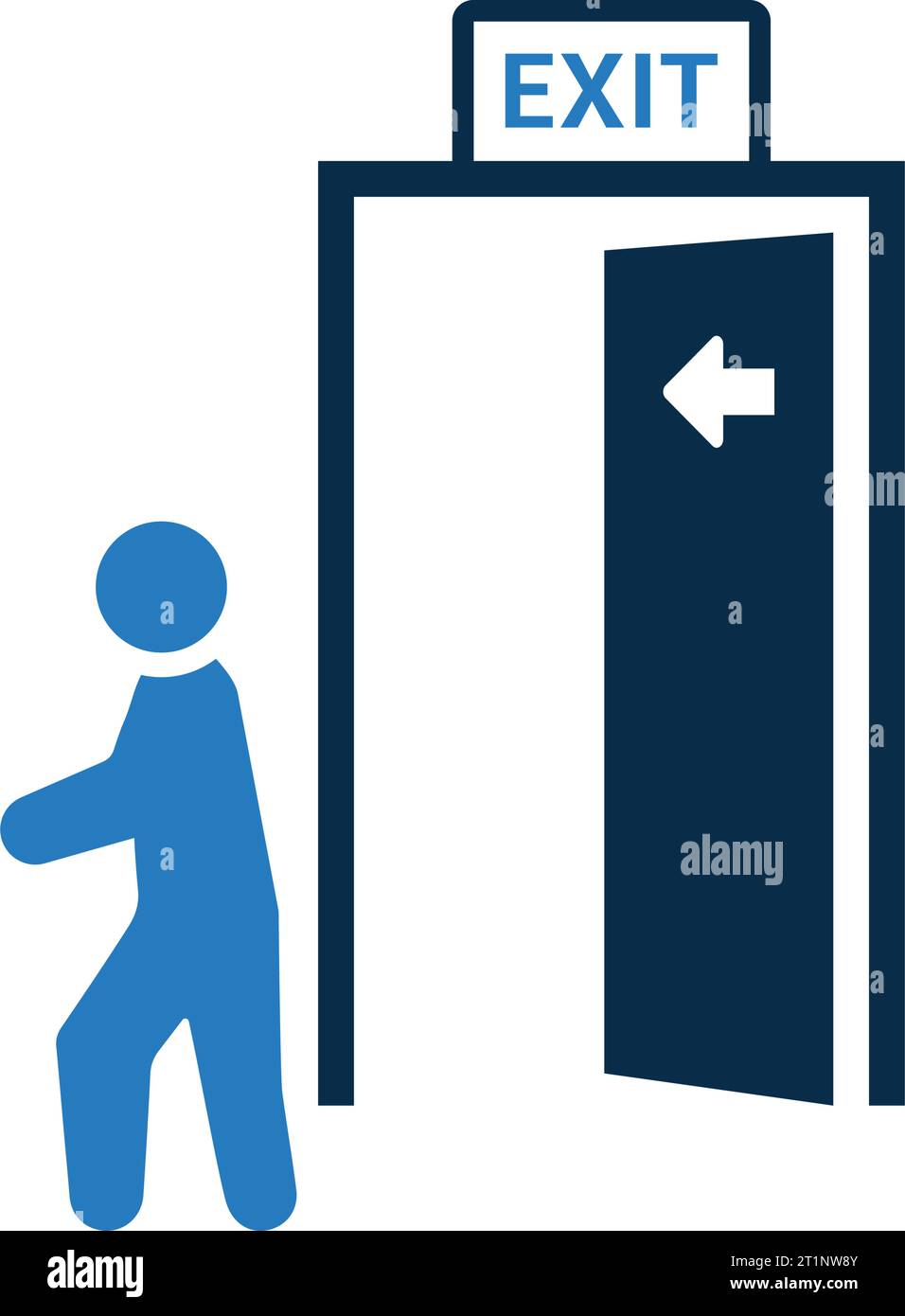 Egress, evacuation, exit icon - Perfect use for designing and ...