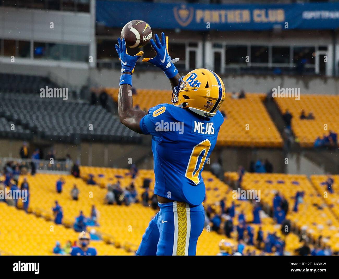 Pittsburgh, Pennsylvania, USA. 14th Oct, 2023. Pitt Panthers wide ...
